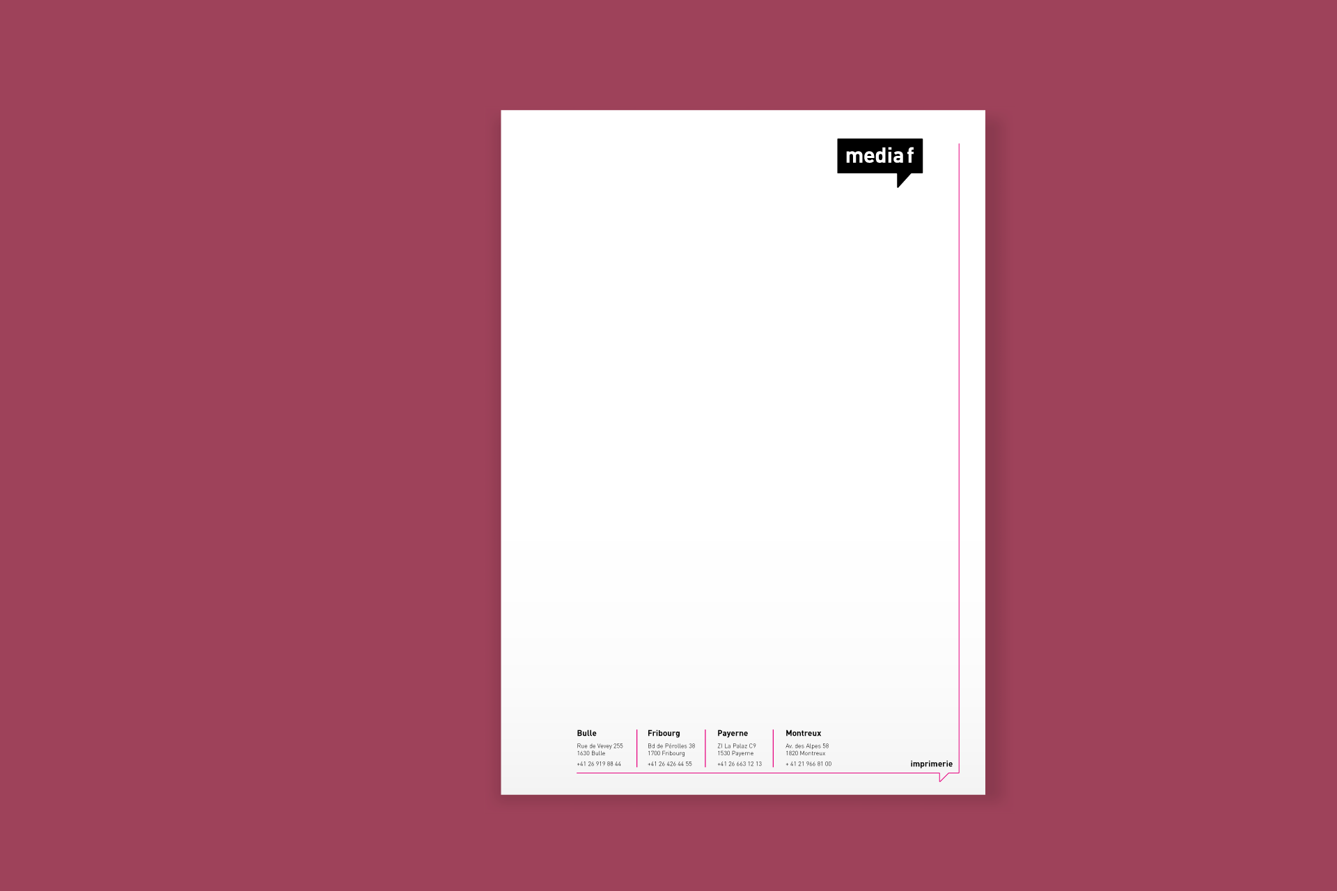 media f – imprimerie – imprimez localement, diffusez globalement